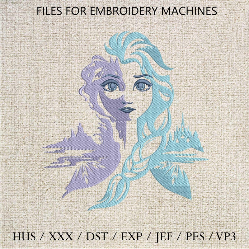 Elsa Embroidery - Etsy