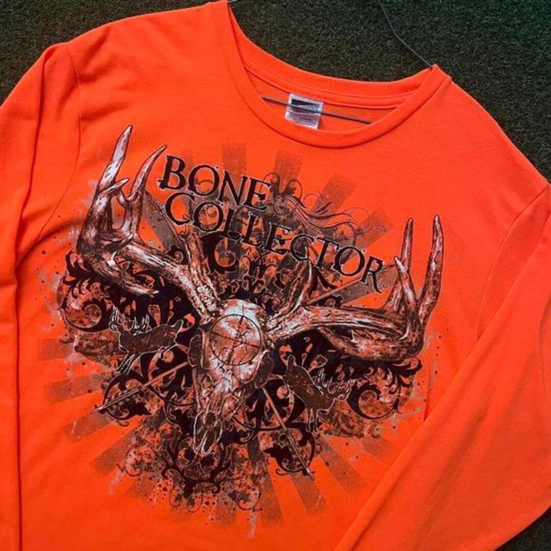 Y2K Bone Collector Graphic Long Sleeve Tee Shirt - Etsy
