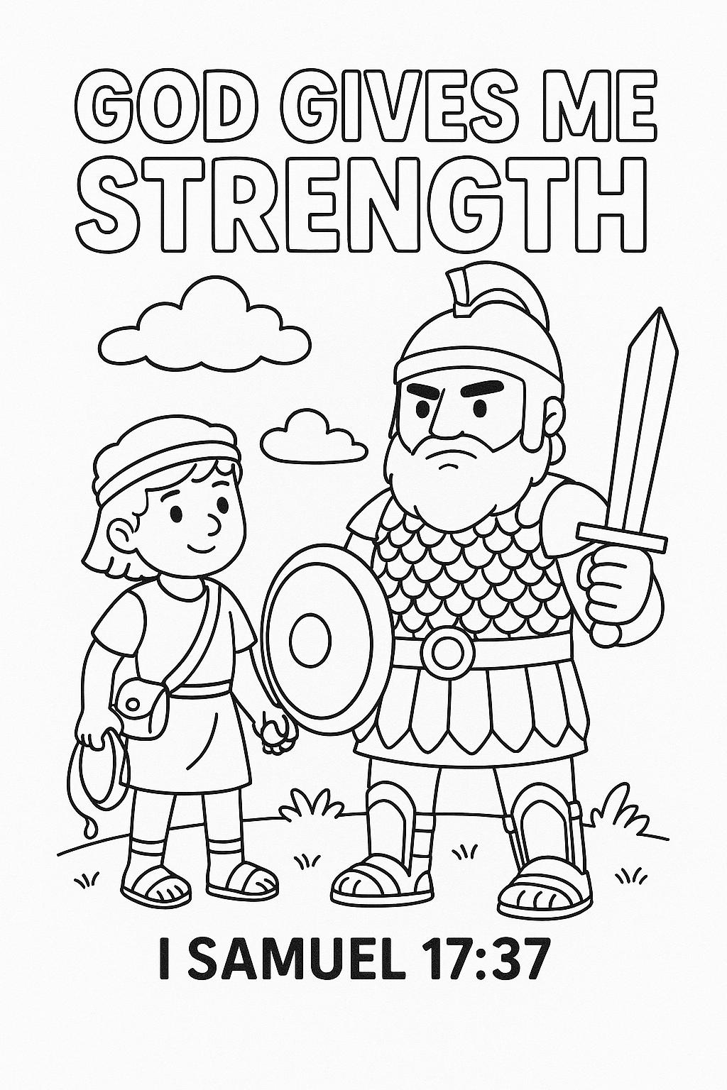 David and Goliath Sunday School Lesson | Printable Bible Lesson for ...