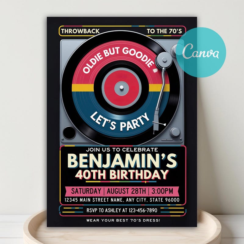 Vinyl Record Invitations - Etsy