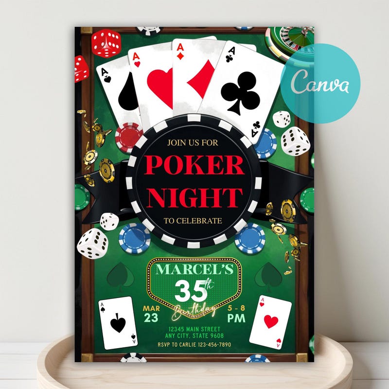 Poker Themed Birthday Party - Etsy