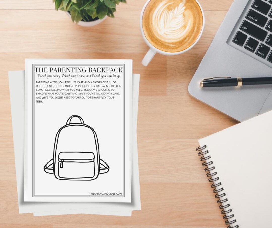 The Parenting Backpack, Art-therapy Worksheet for Parenting a Teenager ...