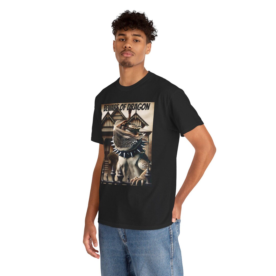 Beware of Dragon, Fantasy Dragon Graphic Tee, Unisex T-shirt, Cool ...