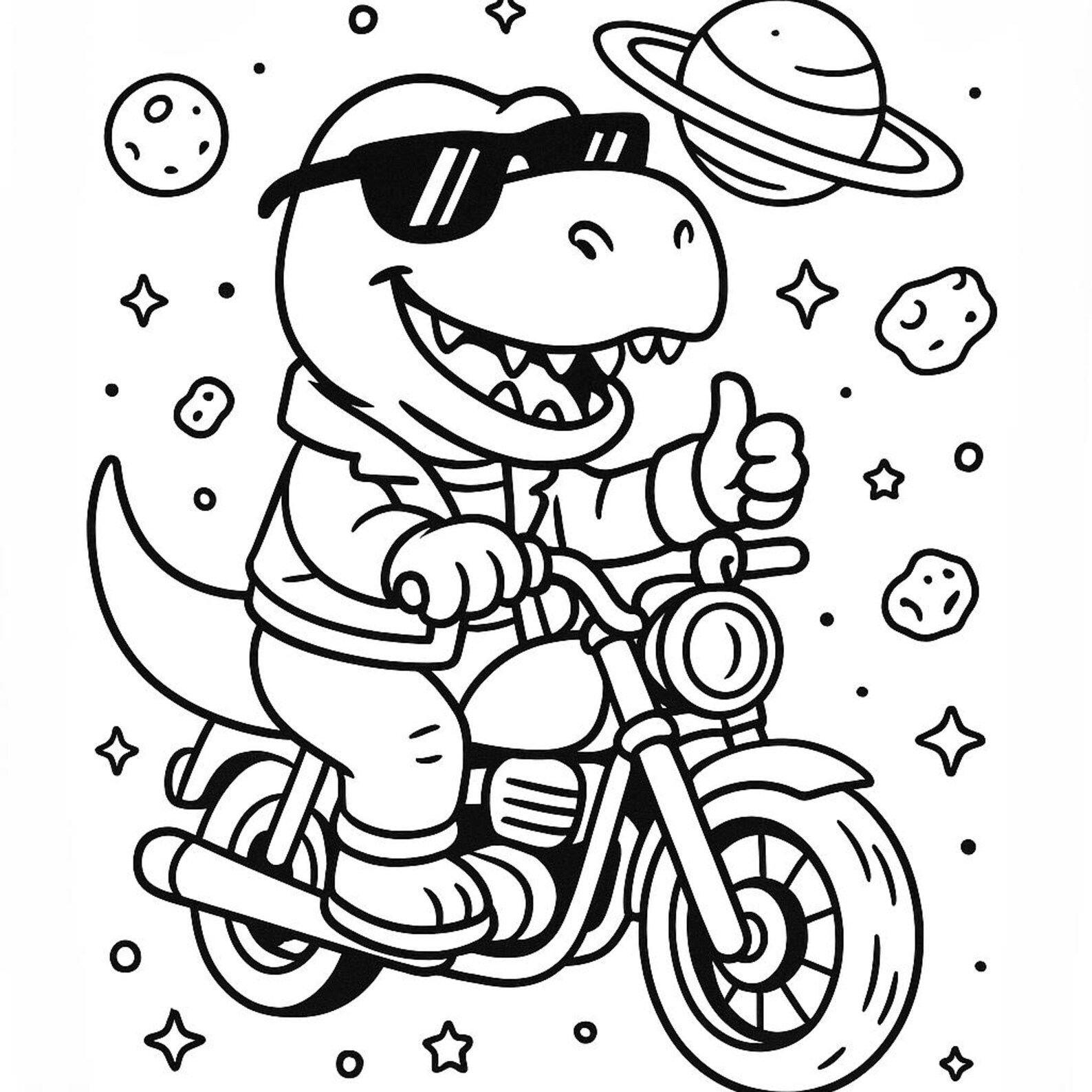 10 Cute Dinosaur Coloring Pages for Kids | Printable PDF Activity Set ...