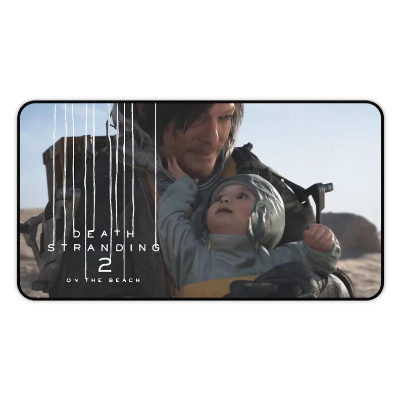 Gaming Desk Mat | Death Stranding 2 on the Beach Themed | Office Decor ...
