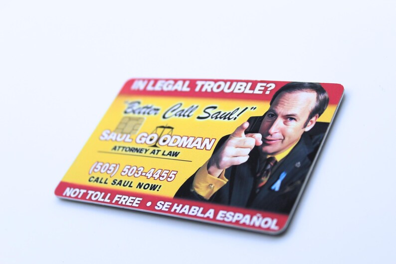 2 Better Call Saul Debit Card Sticker | Funny Saul Goodman Bank Card ...
