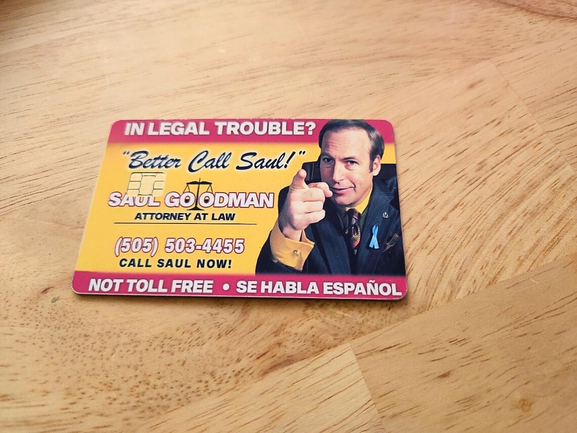 2 Better Call Saul Debit Card Sticker | Funny Saul Goodman Bank Card ...