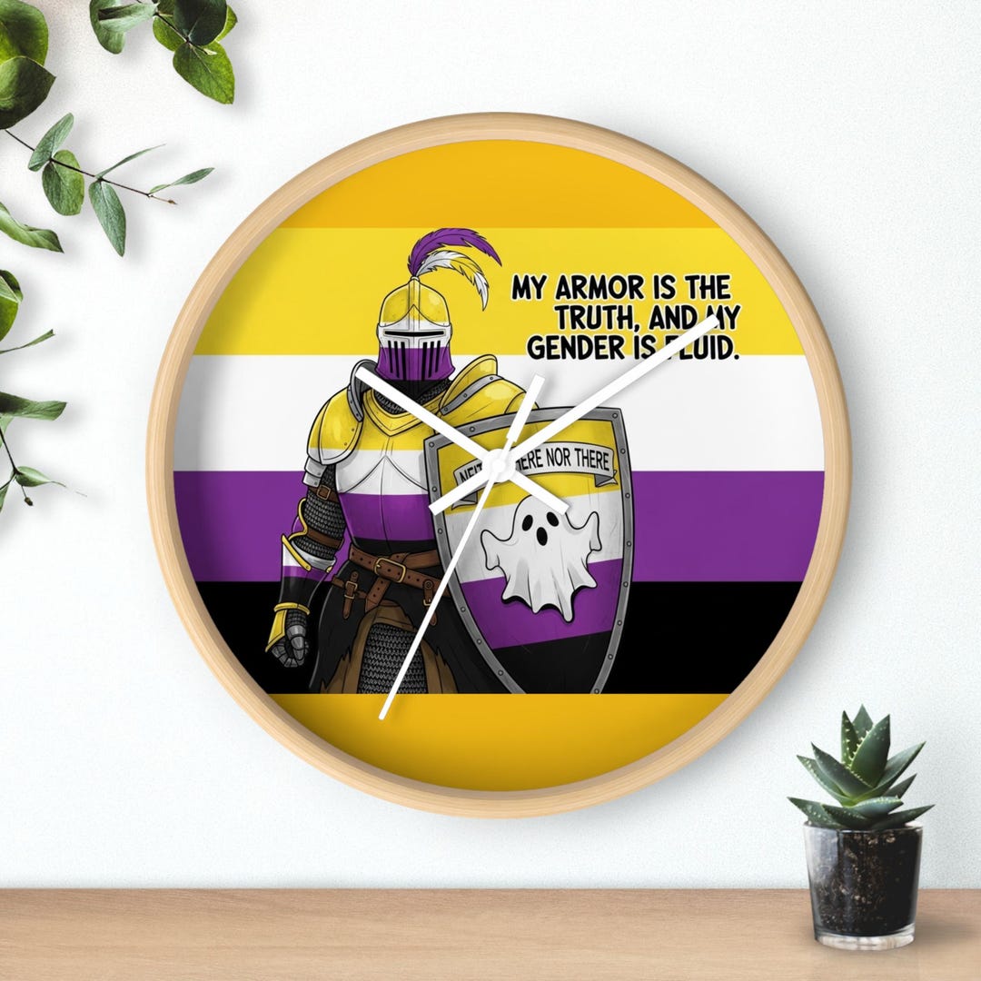 Gender Fluid Pride Wall Clock: LGBTQ+ Ally Decor - Etsy