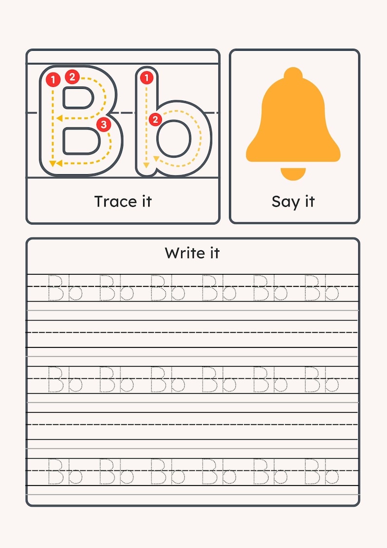 Alphabet Workbook - Etsy