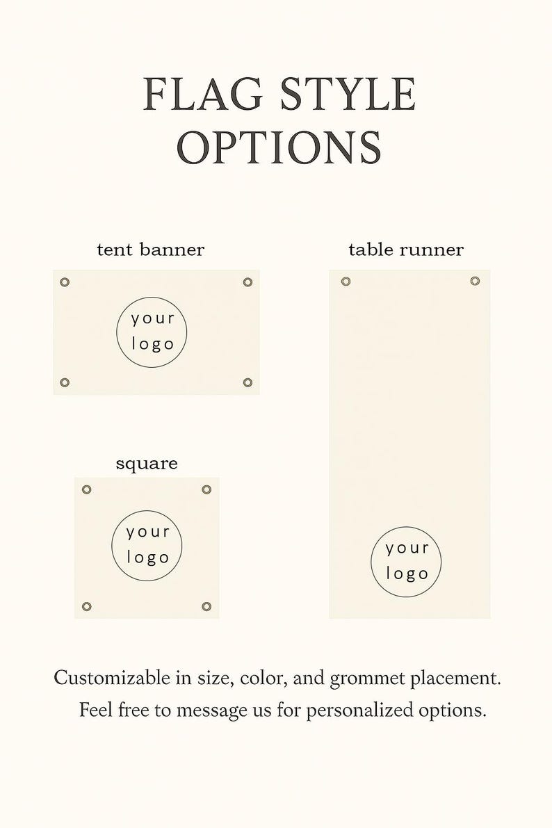 Custom Logo Table Runner, Vendor Display Sign, Market Booth Banner - Etsy