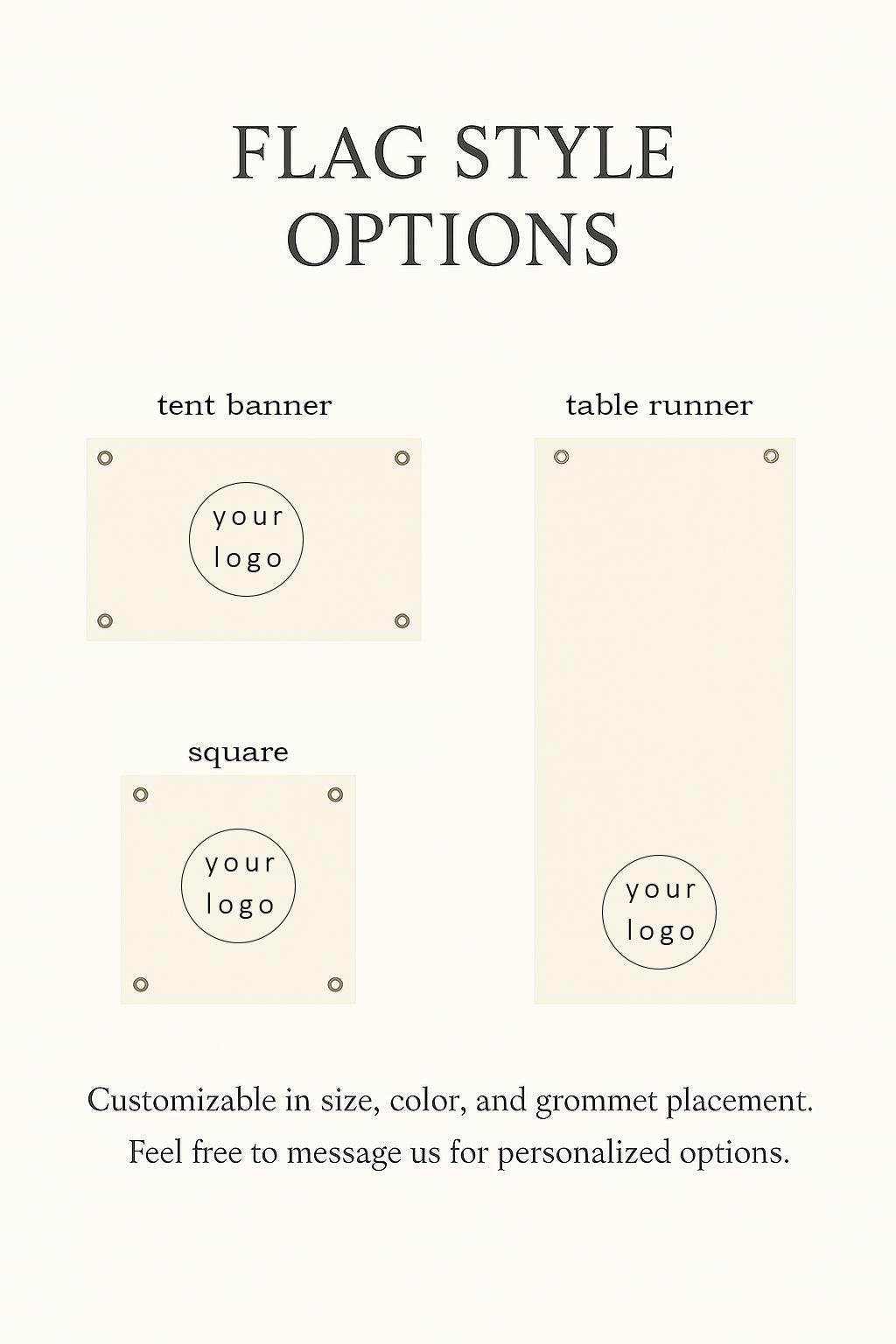Custom Logo Table Runner, Vendor Display Sign, Market Booth Banner - Etsy