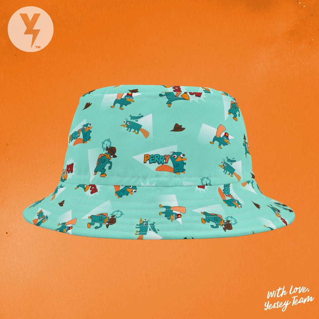 Disney Perry the Platypus Bucket Hat, Agent P Bucket Hat, Disney ...