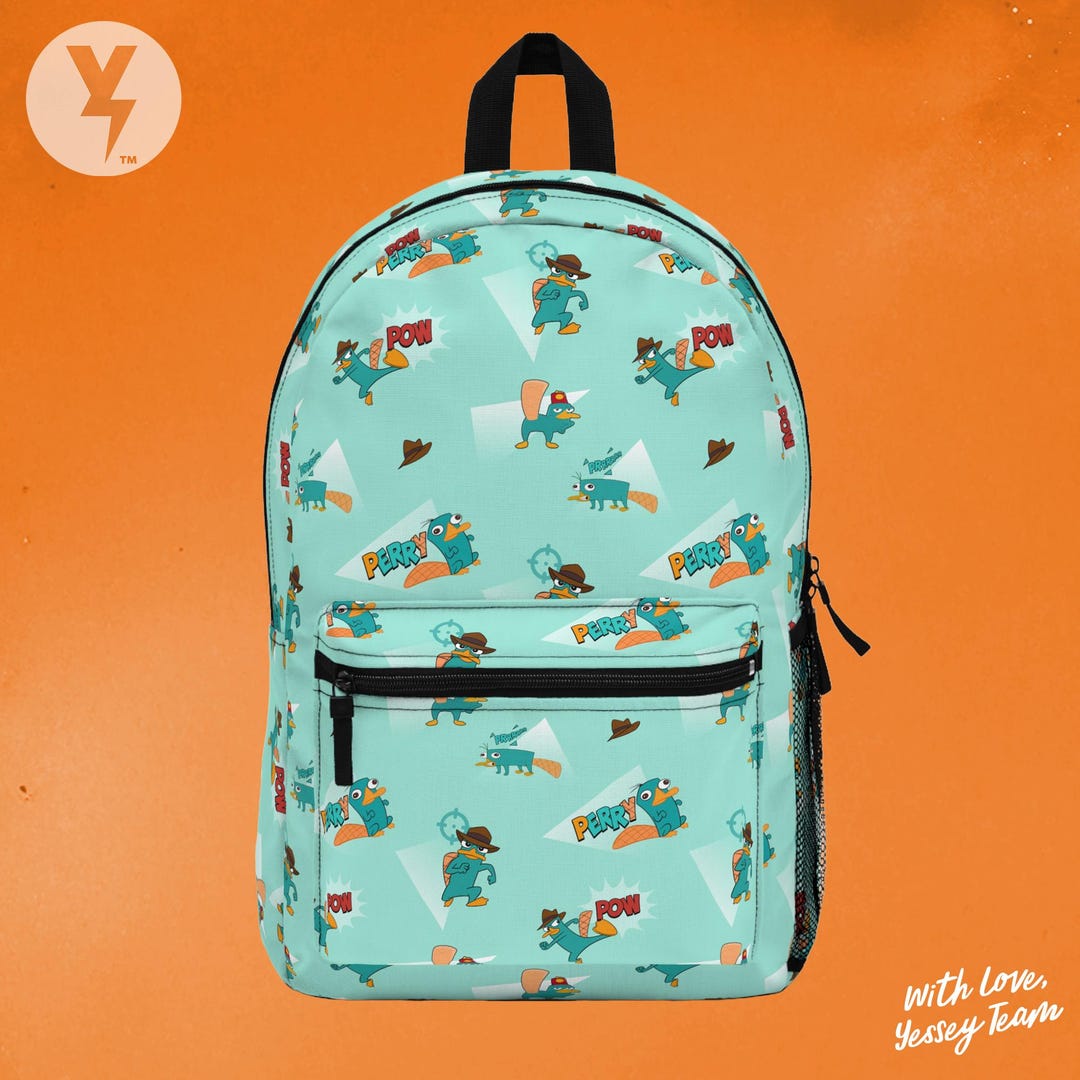 Perry the Platypus Backpack, Disney Phineas and Ferb Backpack, Perry ...