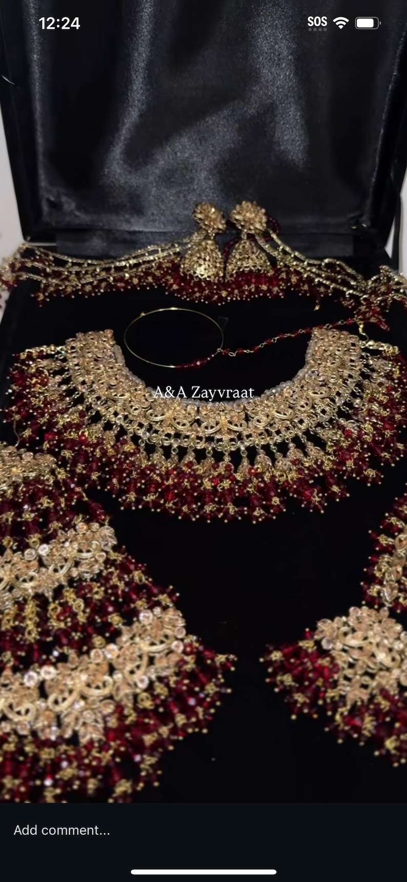 Deep Maroon Bridal Set W/ a Nose-ring - Etsy