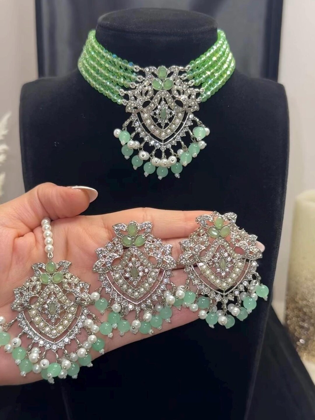 Nauratan Choker Set / Nauratan Jewelry - Etsy
