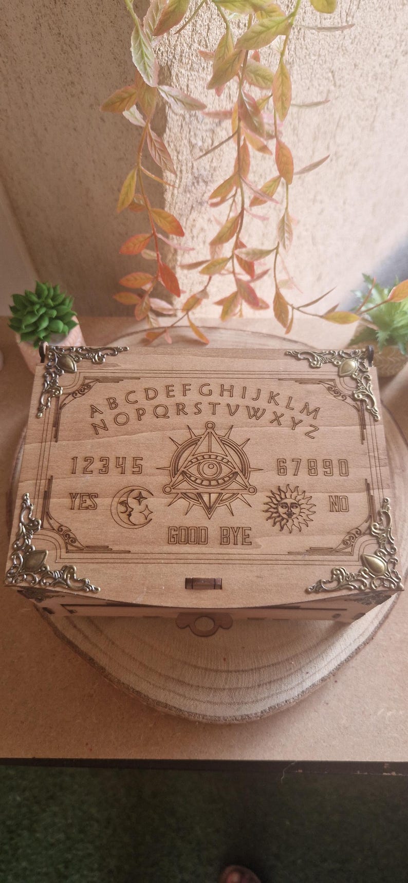 Ouija Board - Spooky Seasonal Decoration - Spiritual Altar Decoration ...