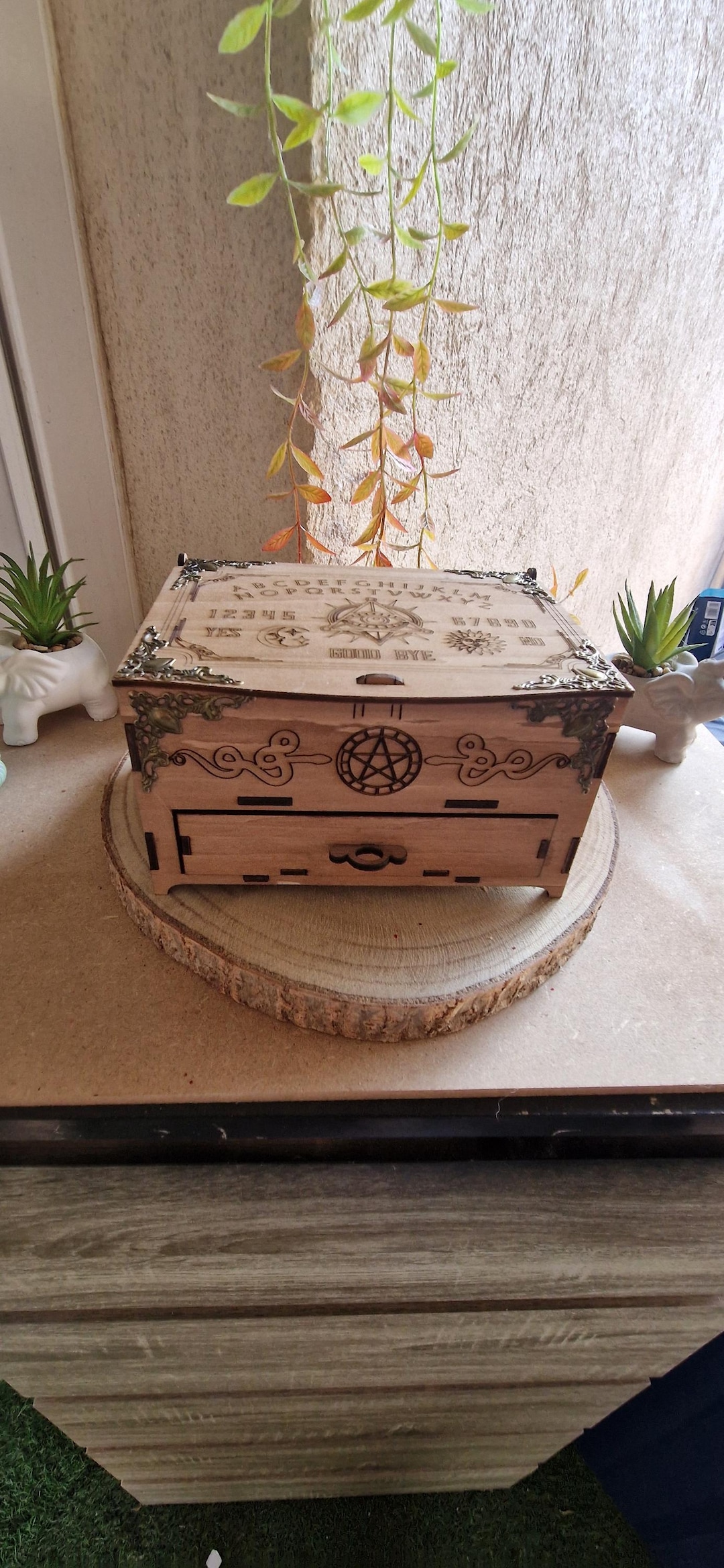 Ouija Board - Spooky Seasonal Decoration - Spiritual Altar Decoration ...