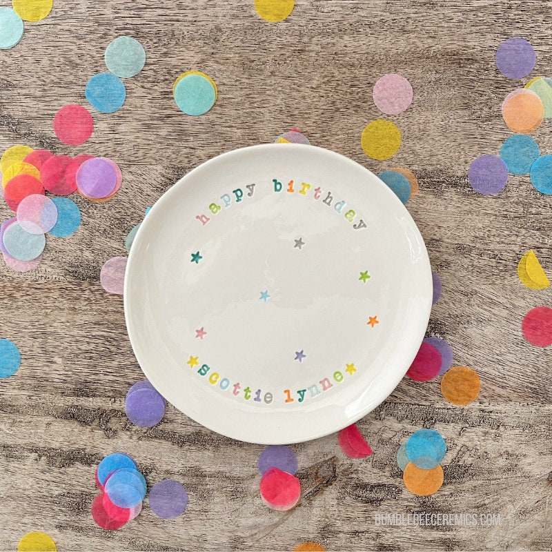 Birthday Plate - Etsy