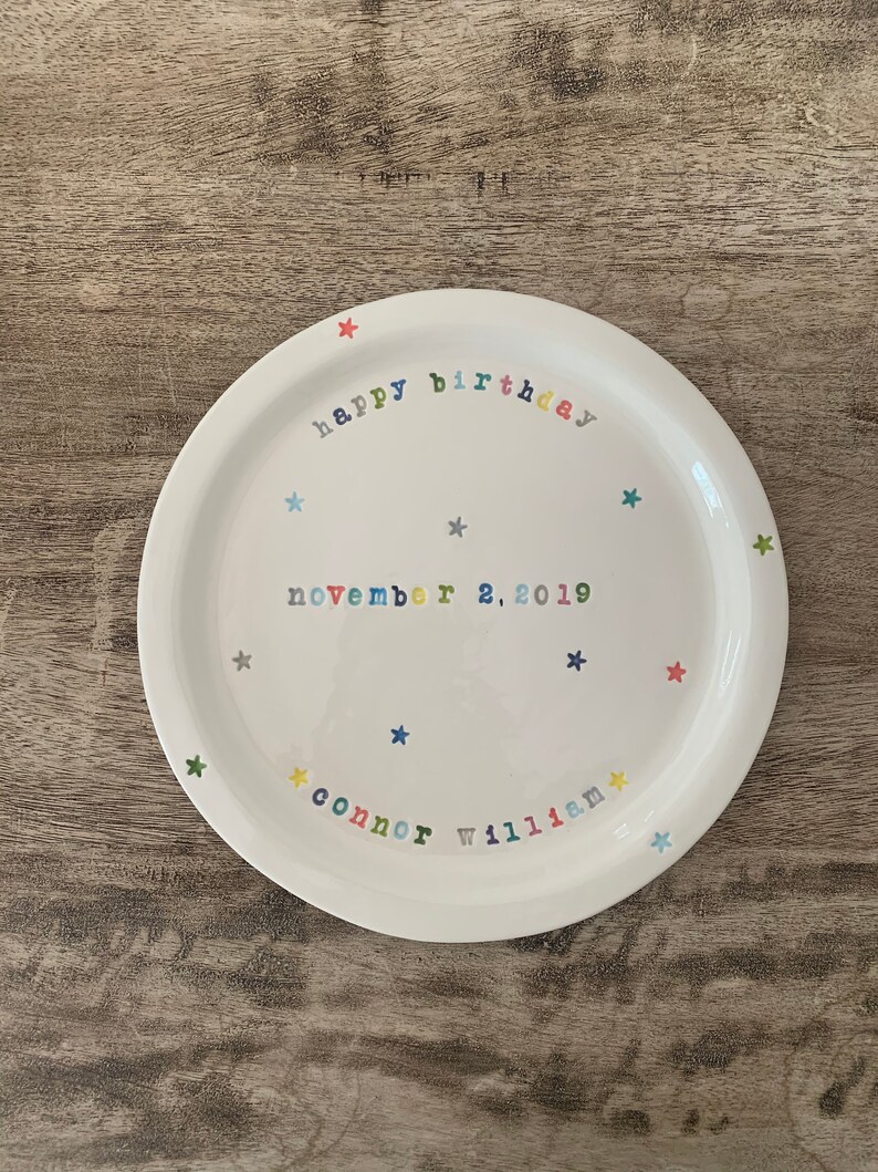 Custom Special Day Plate Custom Birthday Plate | Etsy