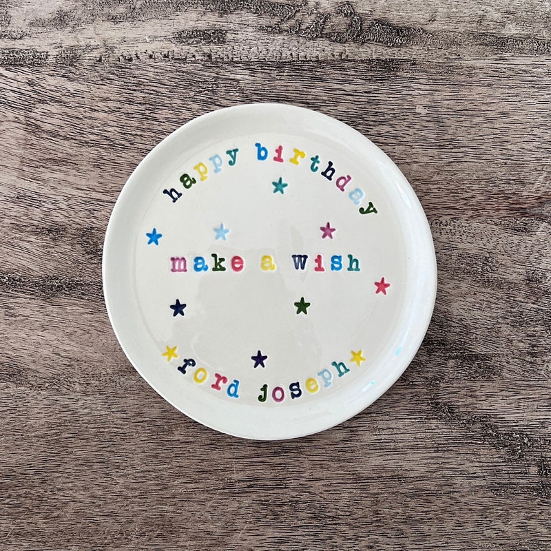 Birthday Plate - Etsy