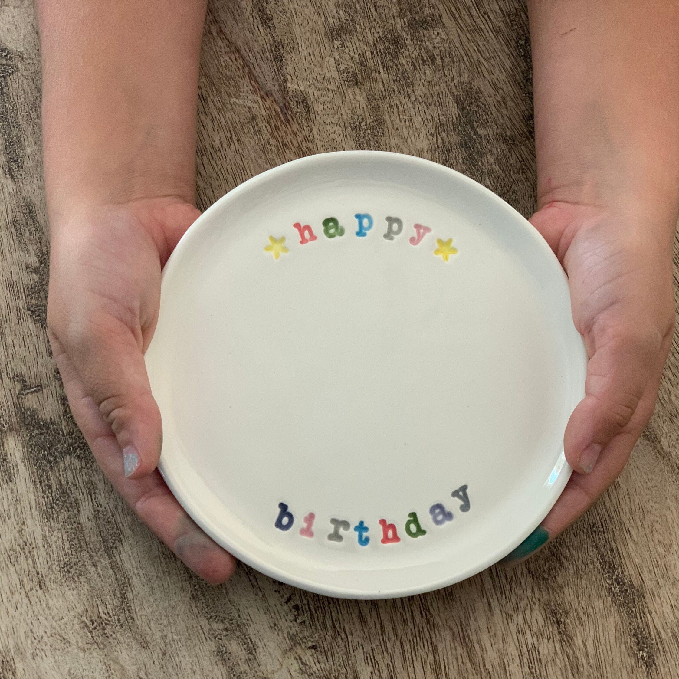 Happy Birthday Cupcake Plate, Cake Plate, Celebration Plate, Special ...