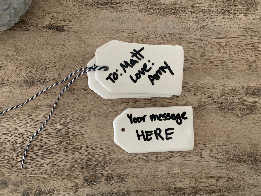 Write-on Ceramic Label for Gifts Organization and Storage - Etsy