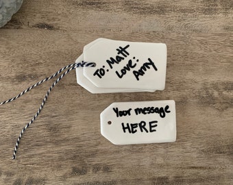 Ceramic Gift Tags - Etsy