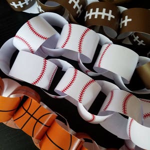 Baseball Chain Banner, Baseball Birthday, Baseball Baby Shower ...