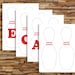 Bowling Pin Banner, Bowling Birthday, Full Alphabet Banner, INSTANT ...