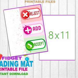 Fidget Trading Mat, Printable Pop It Party Decor, Pop It Birthday, Pop ...