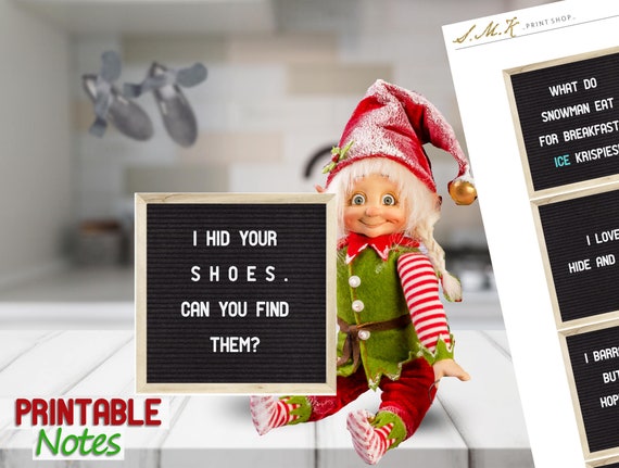 Letter Board Elf Notes Christmas Elf Ideas Elf Games Elf | Etsy Canada