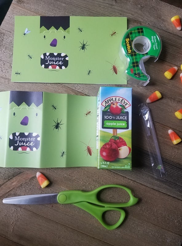 Halloween Juice Box Labels, Printable Monster Juice Box Covers ...