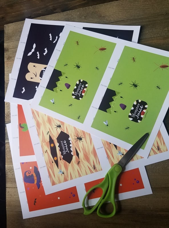 Halloween Juice Box Labels, Printable Monster Juice Box Covers ...