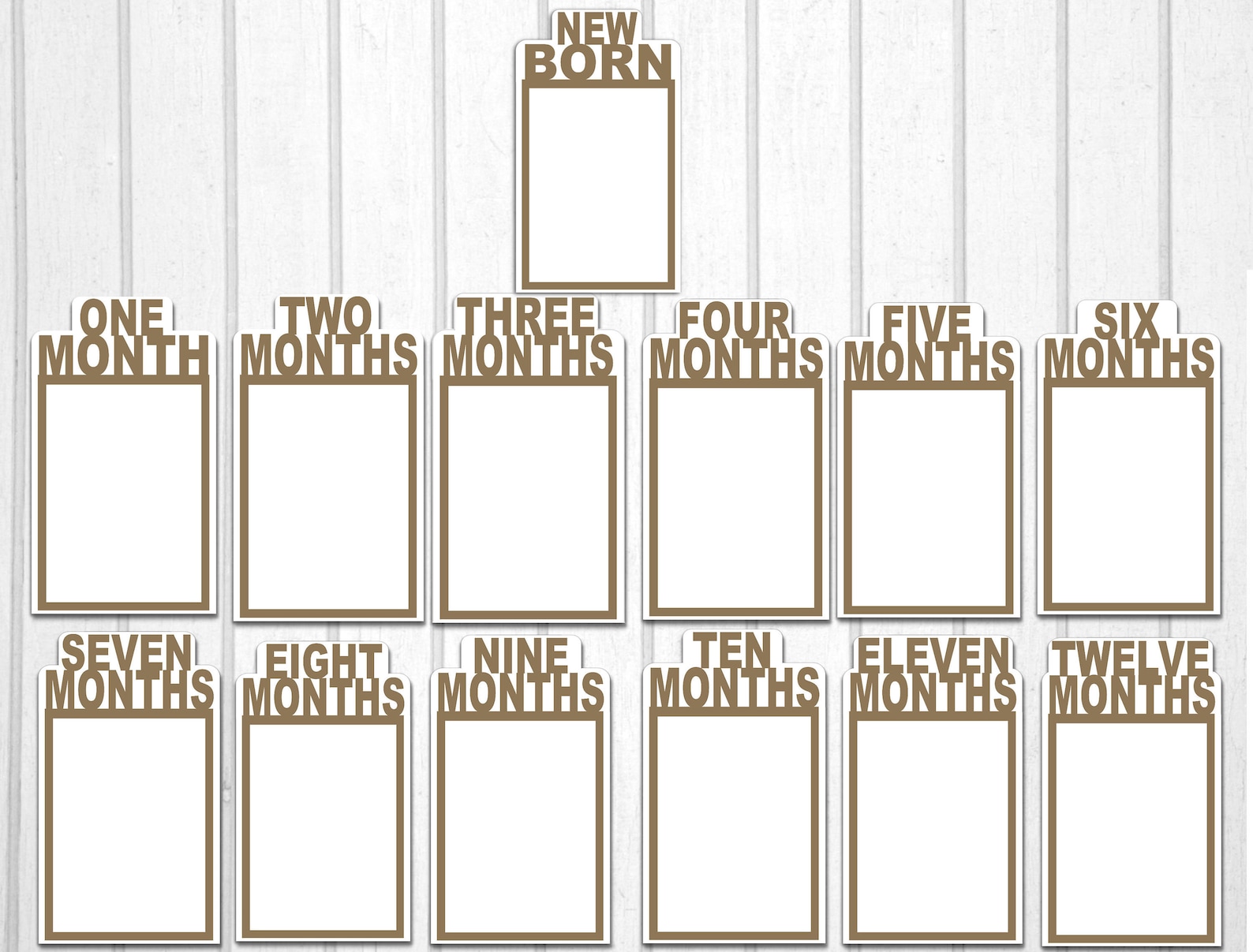 12 Month Photo Baby Birthday Banner Printable First Year | Etsy