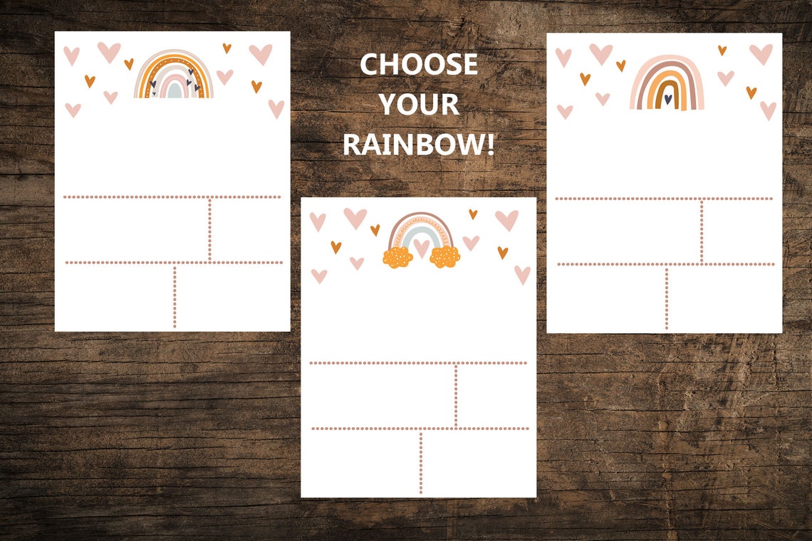 Boho Rainbow School Sign Last Day School Girl Sign Editable - Etsy