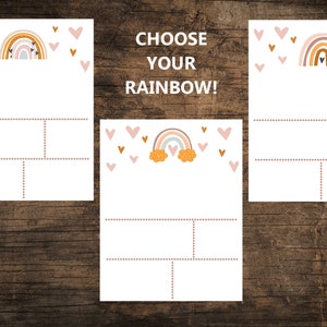 Boho Rainbow School Sign, Last Day School Girl Sign, Editable Printable ...