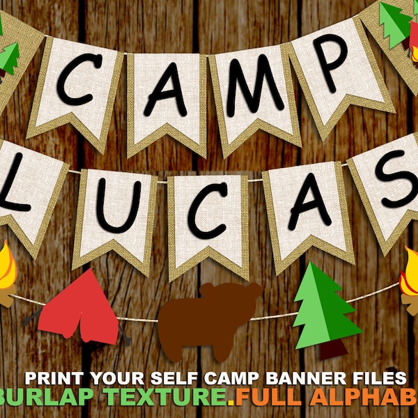 Camping Banner - Etsy