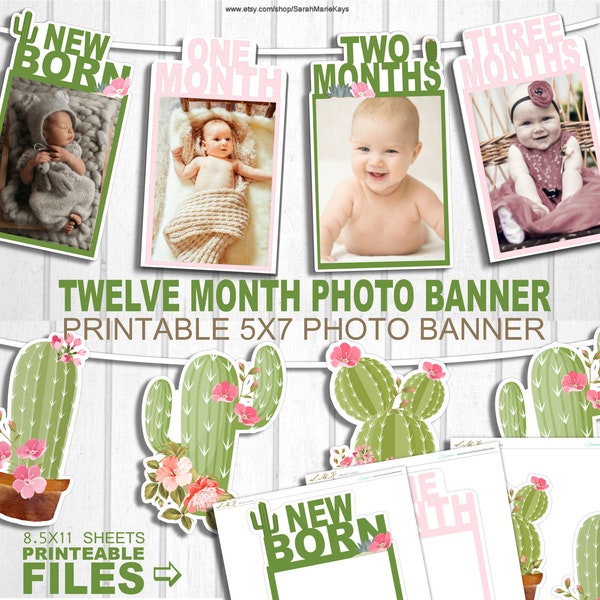 12 Month Banner - Etsy