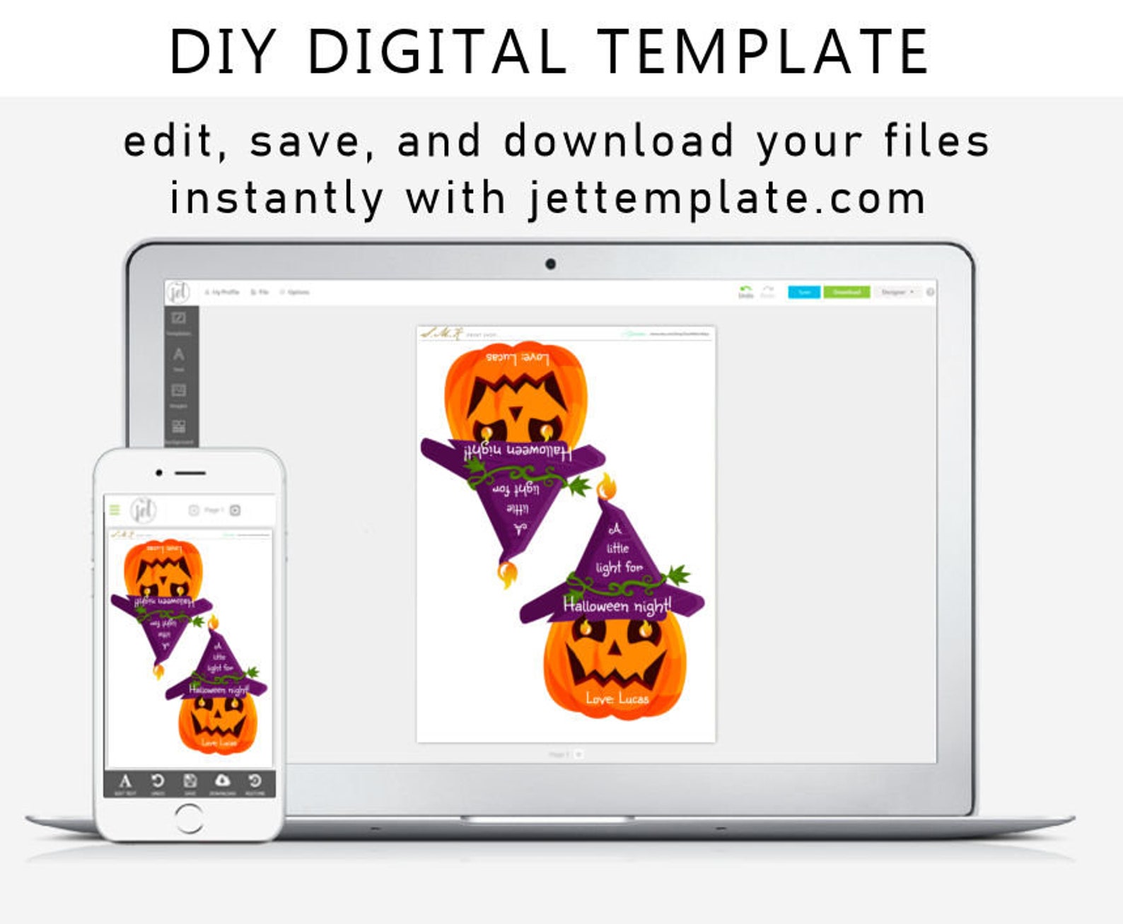 Halloween Glow Stick Printable Cards Halloween Printable - Etsy