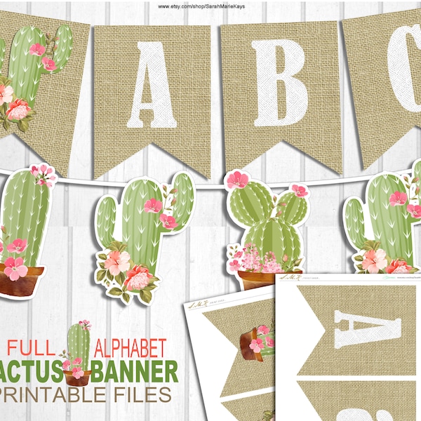Cactus Banner - Etsy