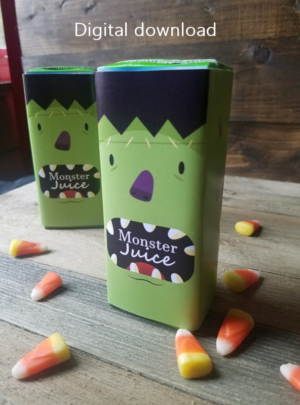 Halloween Juice Box Labels, Printable Monster Juice Box Covers ...
