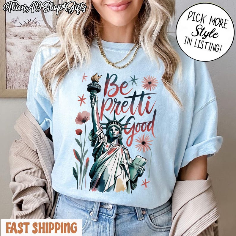 Be Pretti Good Statue of Liberty Shirt, Justice for Alex and Renee Tee ...