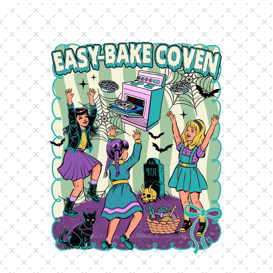 Easy Bake Coven 90s Horror Movie PNG, Vintage Halloween Png, Scary ...