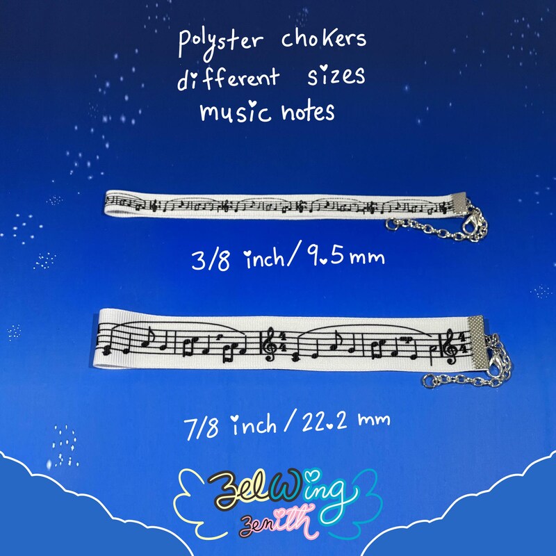 Music Ribbon Choker - Etsy