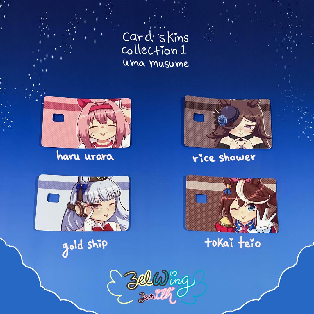 Uma Musume | Cute Card Skin Stickers - Etsy Nederland