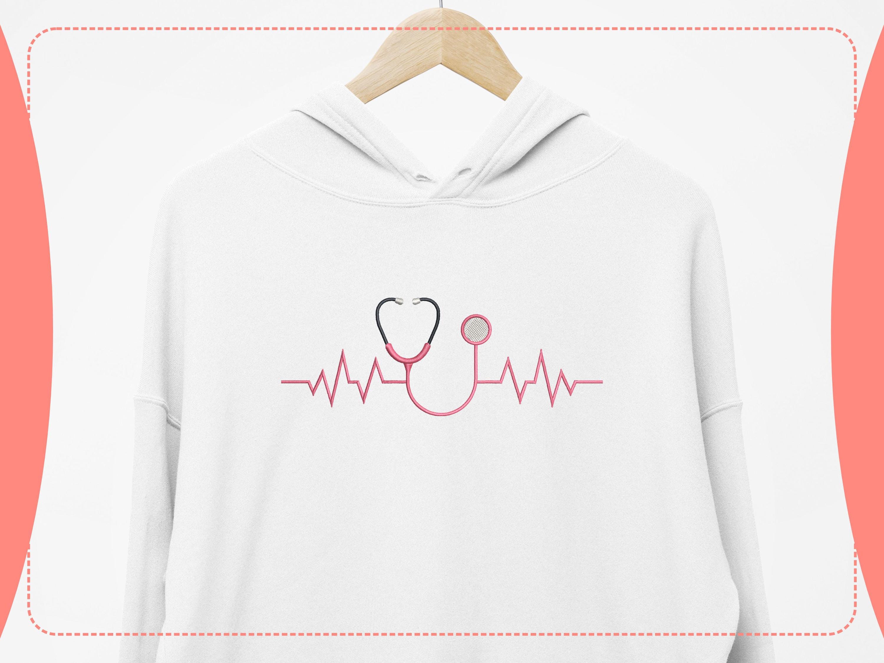 Nurse Stethoscope Bundle Embroidery Design, Floral Bow Coquette ...