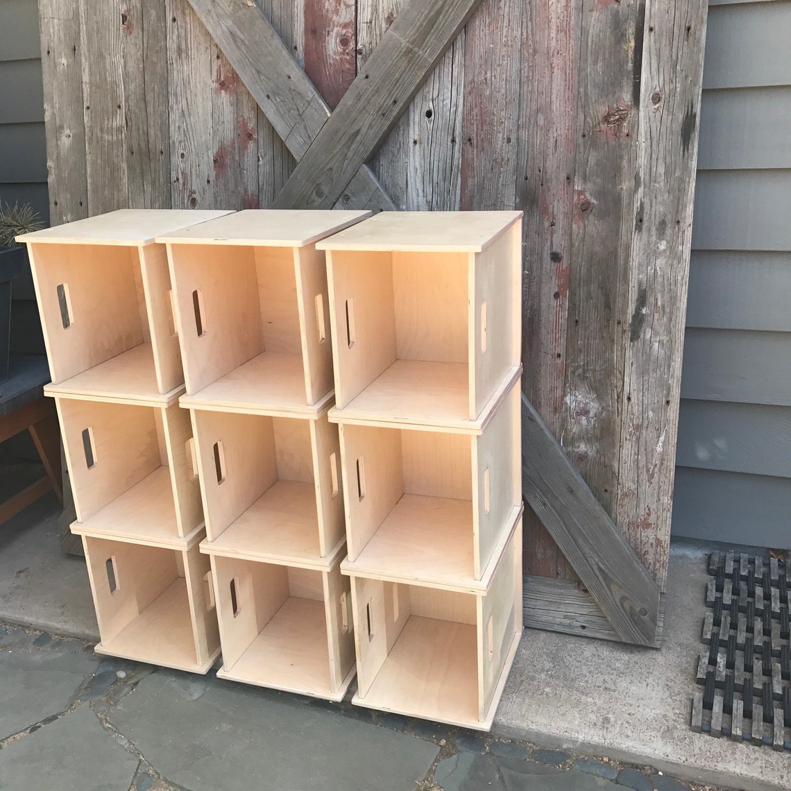Recycled Glass and Concrete Record Storage Cube LP Vinyl | Etsy