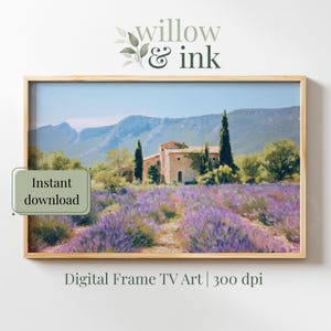 Lavender Fields in Provence Samsung Frame Tv Digital Art - Etsy