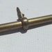 Antique French Small Brass Curtain Rod Vintage Bistro Pole for Nets or ...