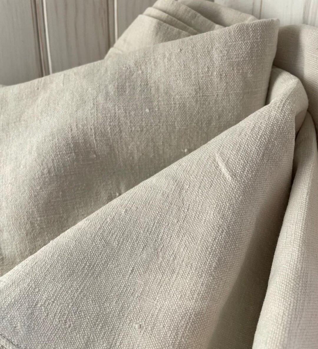 Antique French Linen Fabric 19th Century Chanvre Hand Woven Cloth Panel ...